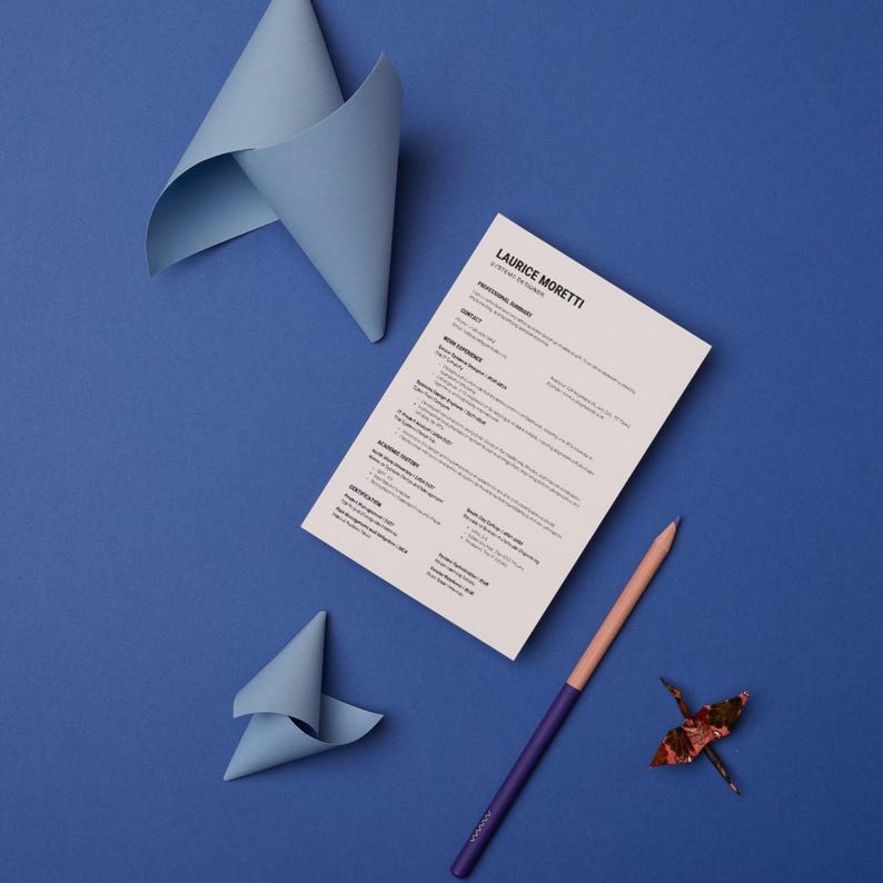 ATS Friendly Resume Template: Minimalist CV Design (editable) - Etsy