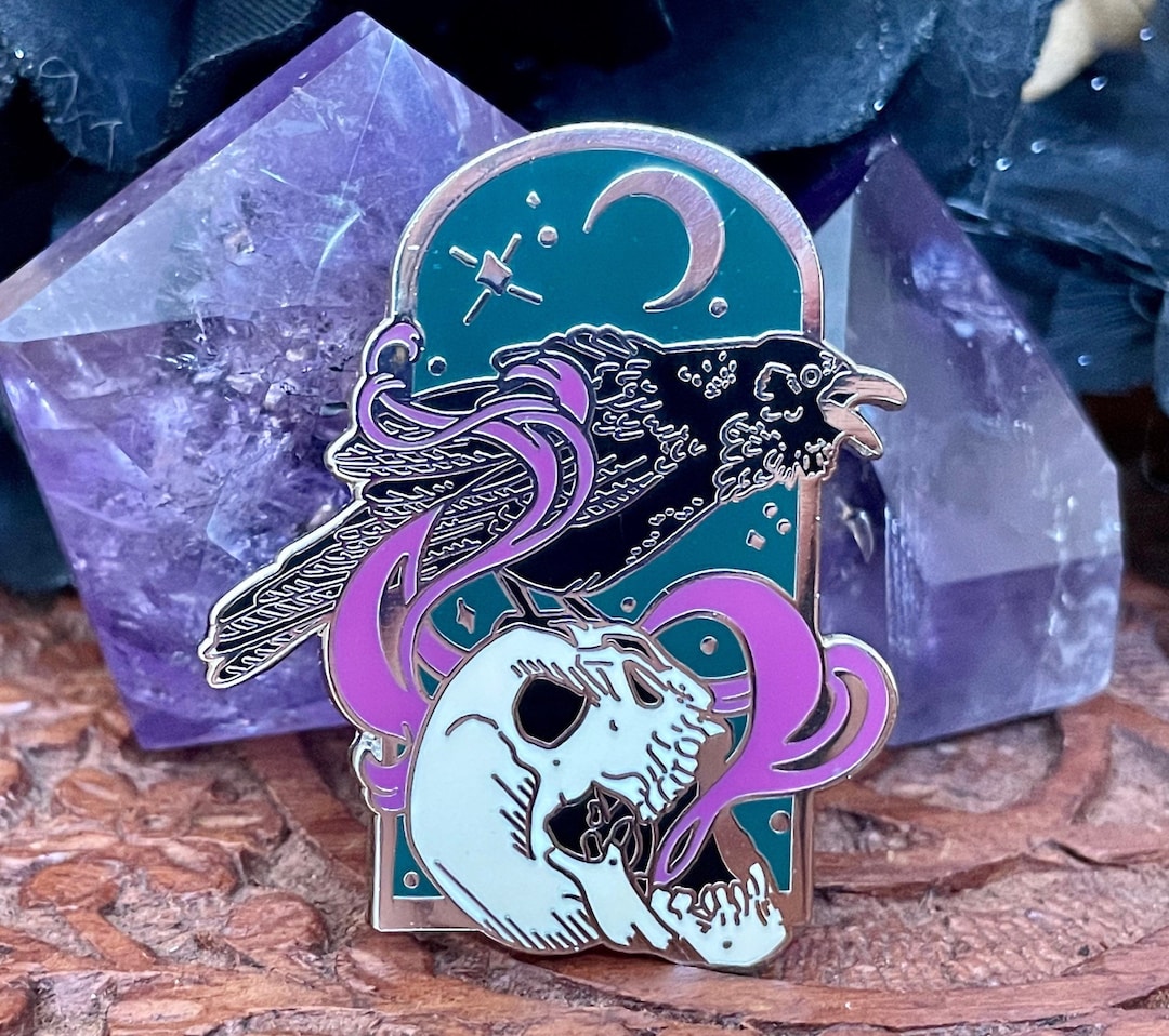The Crow, Hard Enamel Pin - Etsy