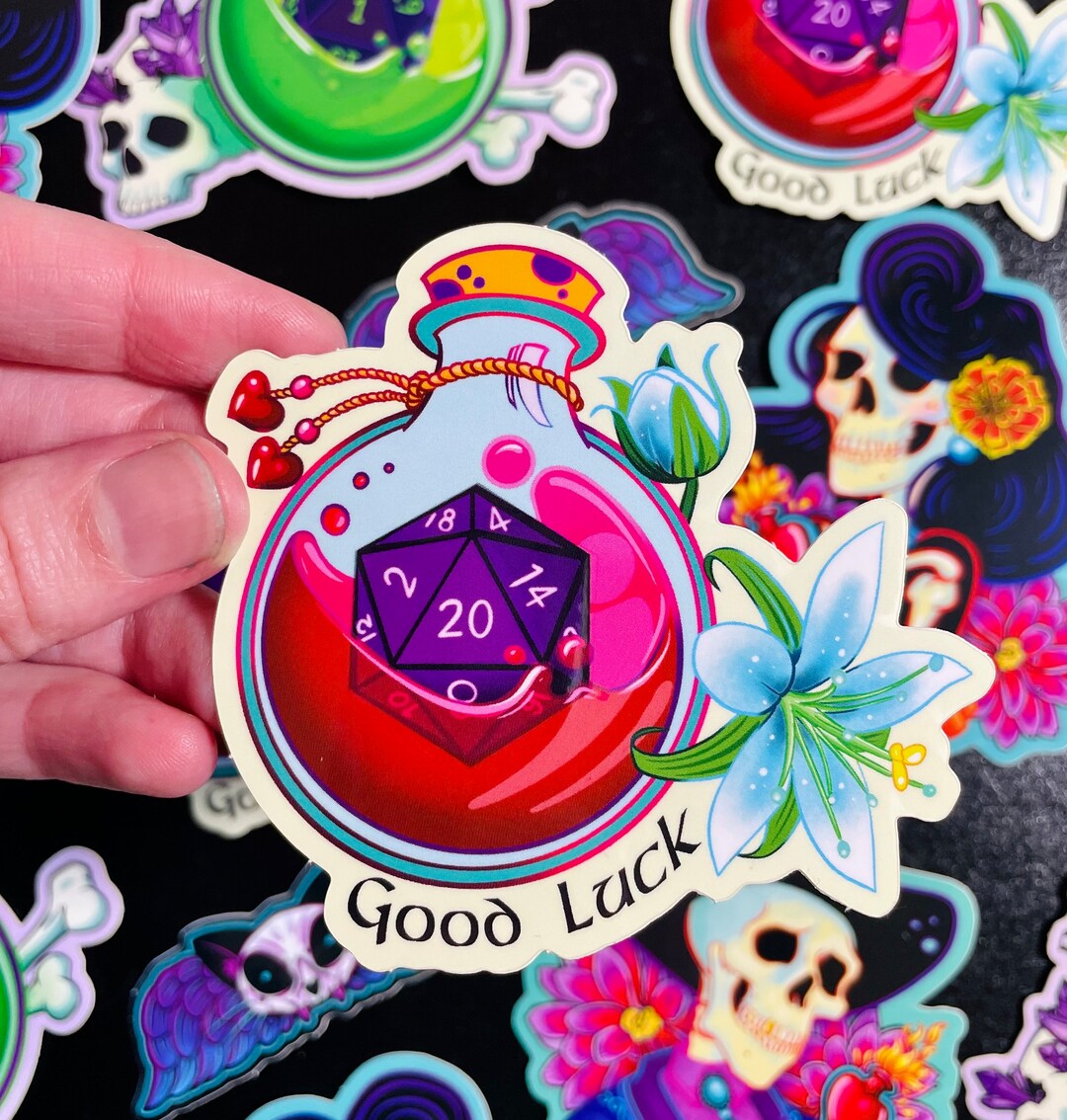 Good Luck Gamer Magic Potion Sticker - Etsy