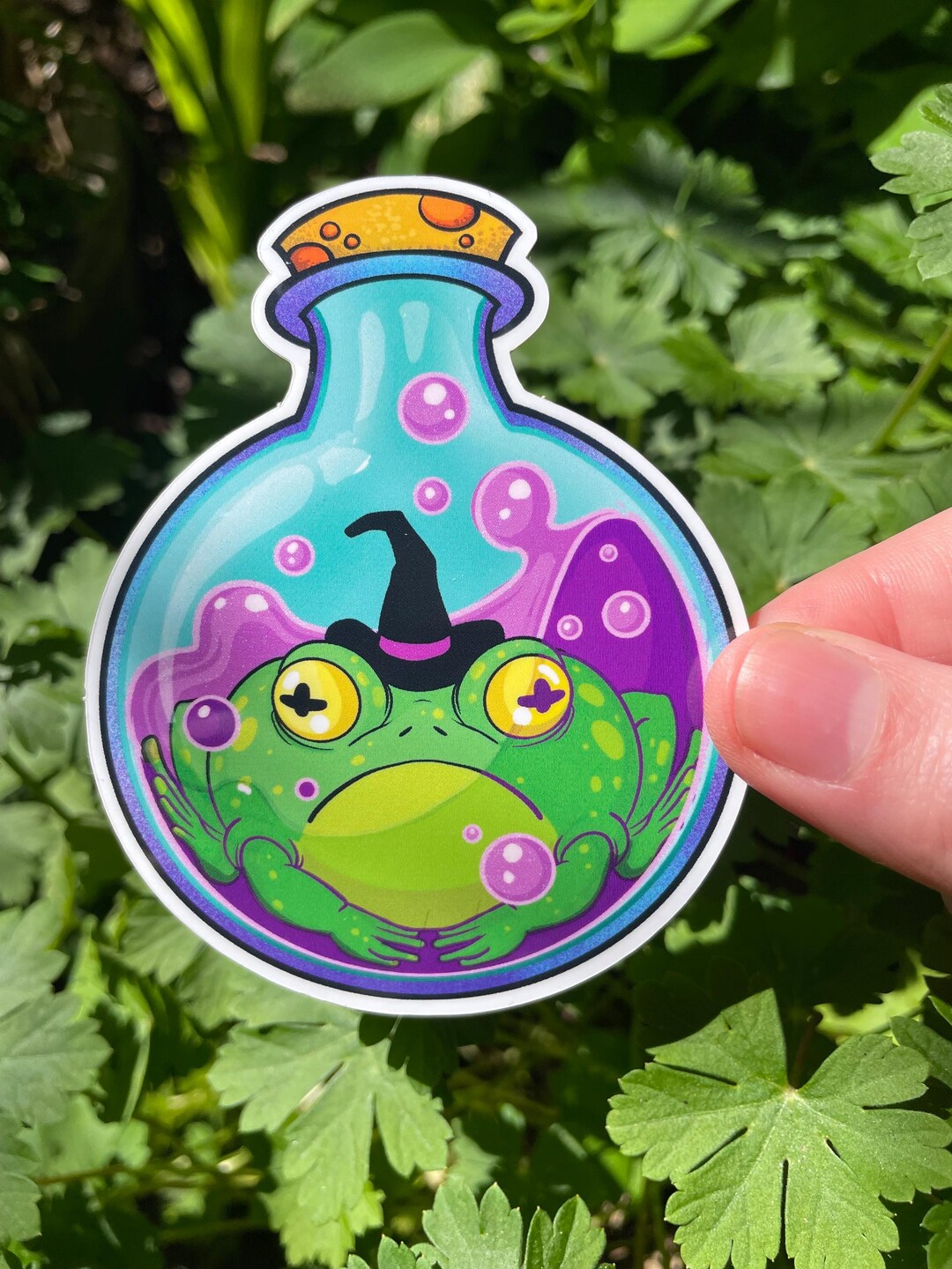 Frog Potion Sticker - Etsy