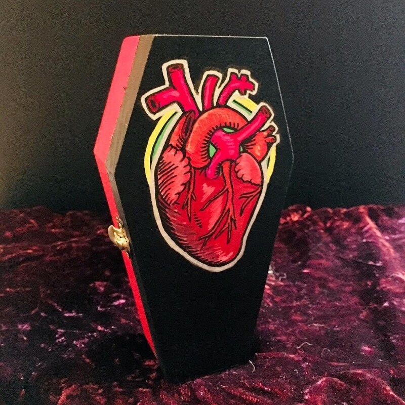 Hand Painted Heart - Etsy