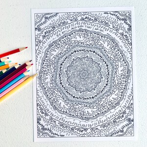 Be Still Coloring Page - Printable Coloring Page - Downloadable PDF ...