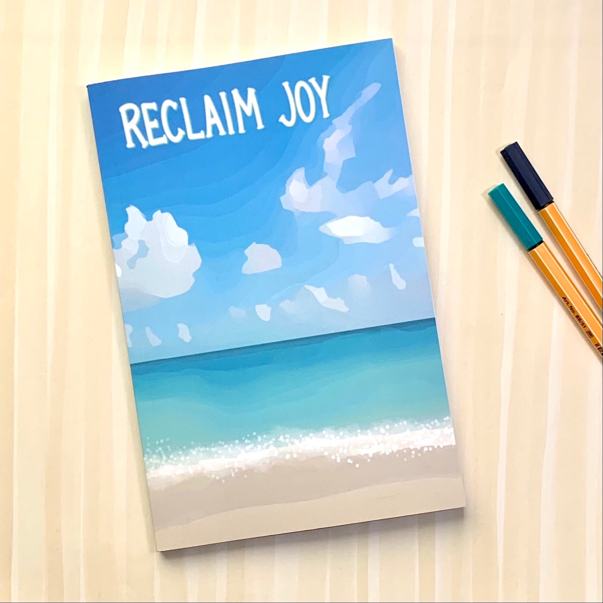 Reclaim Joy Journal Beach Scene Journal Travel Journal - Etsy