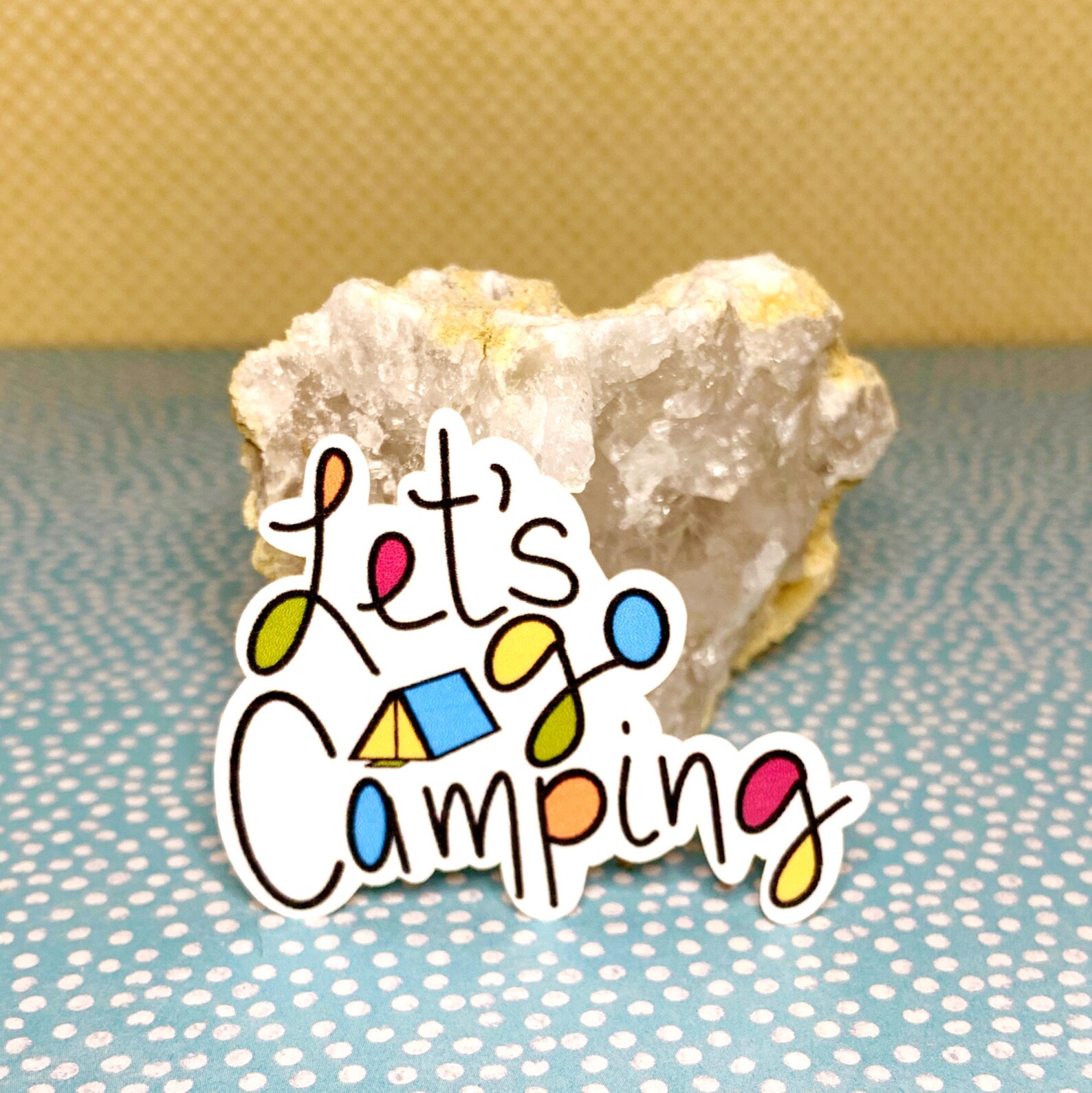 Let's Go Camping Sticker Multiple Sizes Waterproof - Etsy