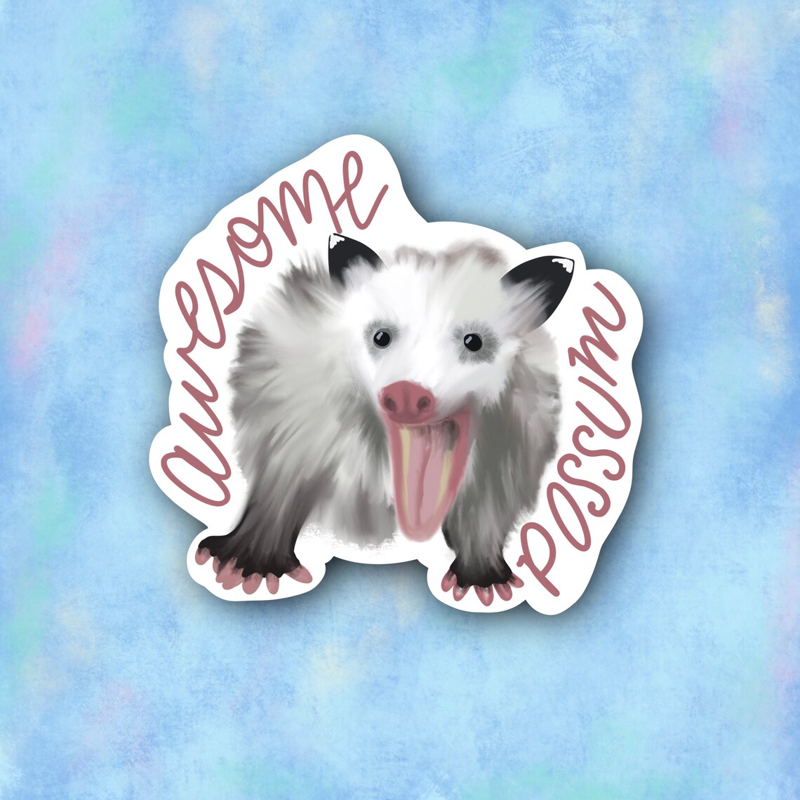Awesome Possum Sticker Multiple Sizes Waterproof Sticker - Etsy