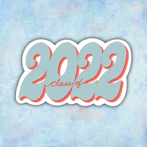 SENIOR Year Sticker Class of 2022 - Etsy