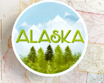 Alaska AK Oval Vinyl Decal Sticker - Etsy
