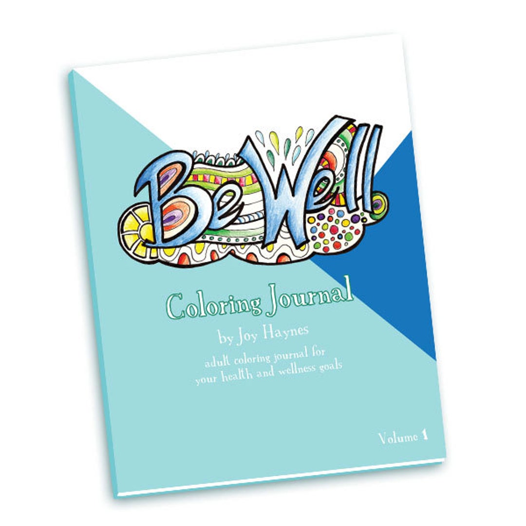 Be Well Coloring Journal - Etsy