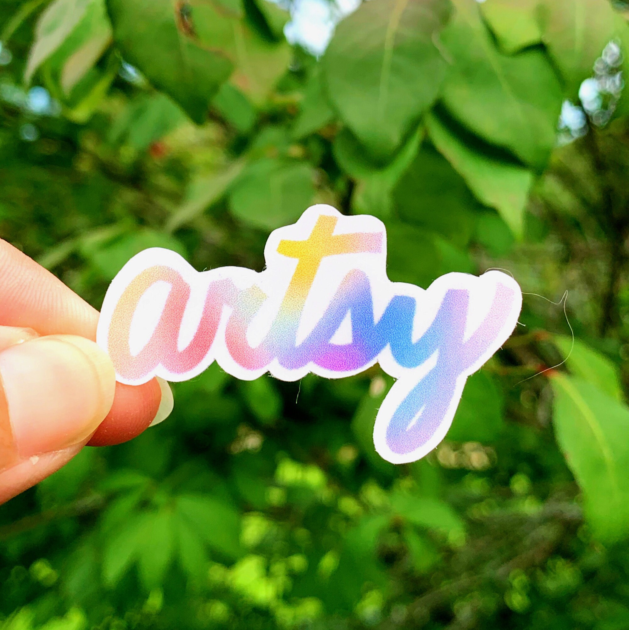 Artsy Sticker waterproof sticker artist sticker crafty | Etsy