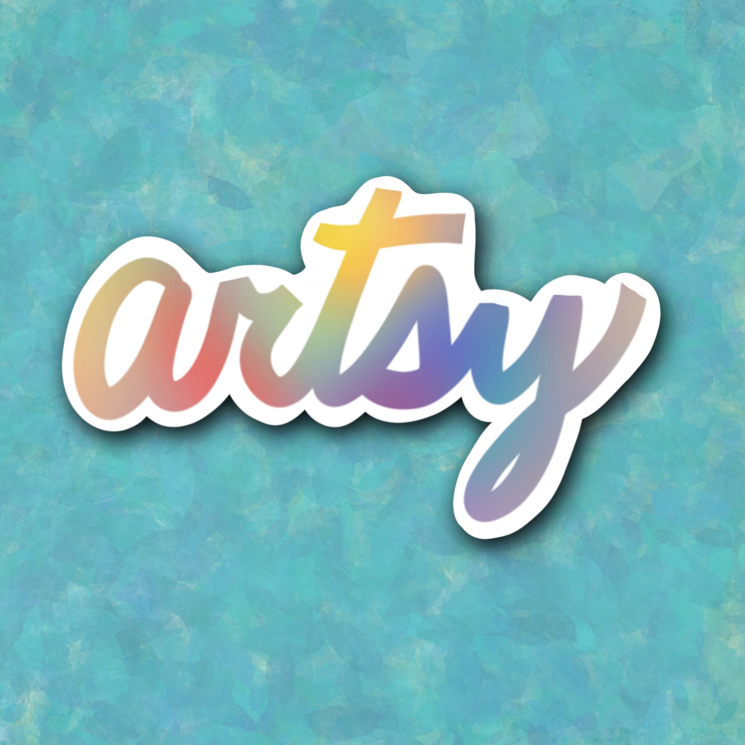 Artsy Sticker Waterproof Sticker Artist Sticker Crafty - Etsy UK