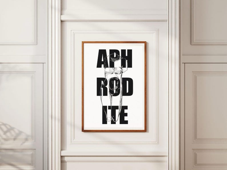 Aphrodite Printable I Digital Wall Art I Graphic I Greek Statue I ...