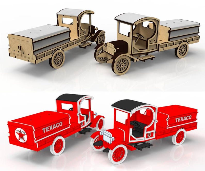 50 Cars 3D Laser Cut Puzzle Bundle SVG DXF | Wooden Car Models | CNC ...