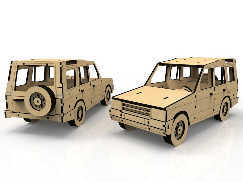 50 Cars 3D Laser Cut Puzzle Bundle SVG DXF | Wooden Car Models | CNC ...