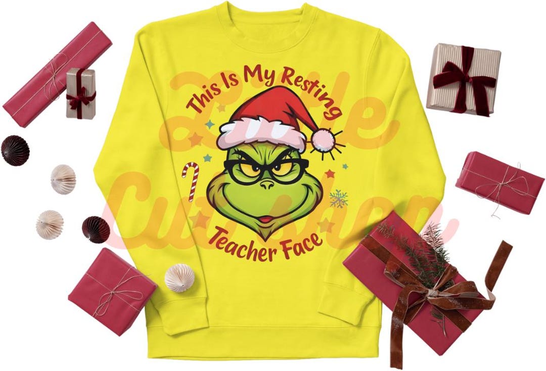 Funny Grinch Warning Sign SVG Bundle: 8 Christmas Designs (digital ...