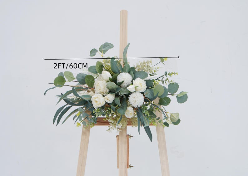 Artificial Welcome Sign Flower, Floral Arrangement for Wedding Sign and ...