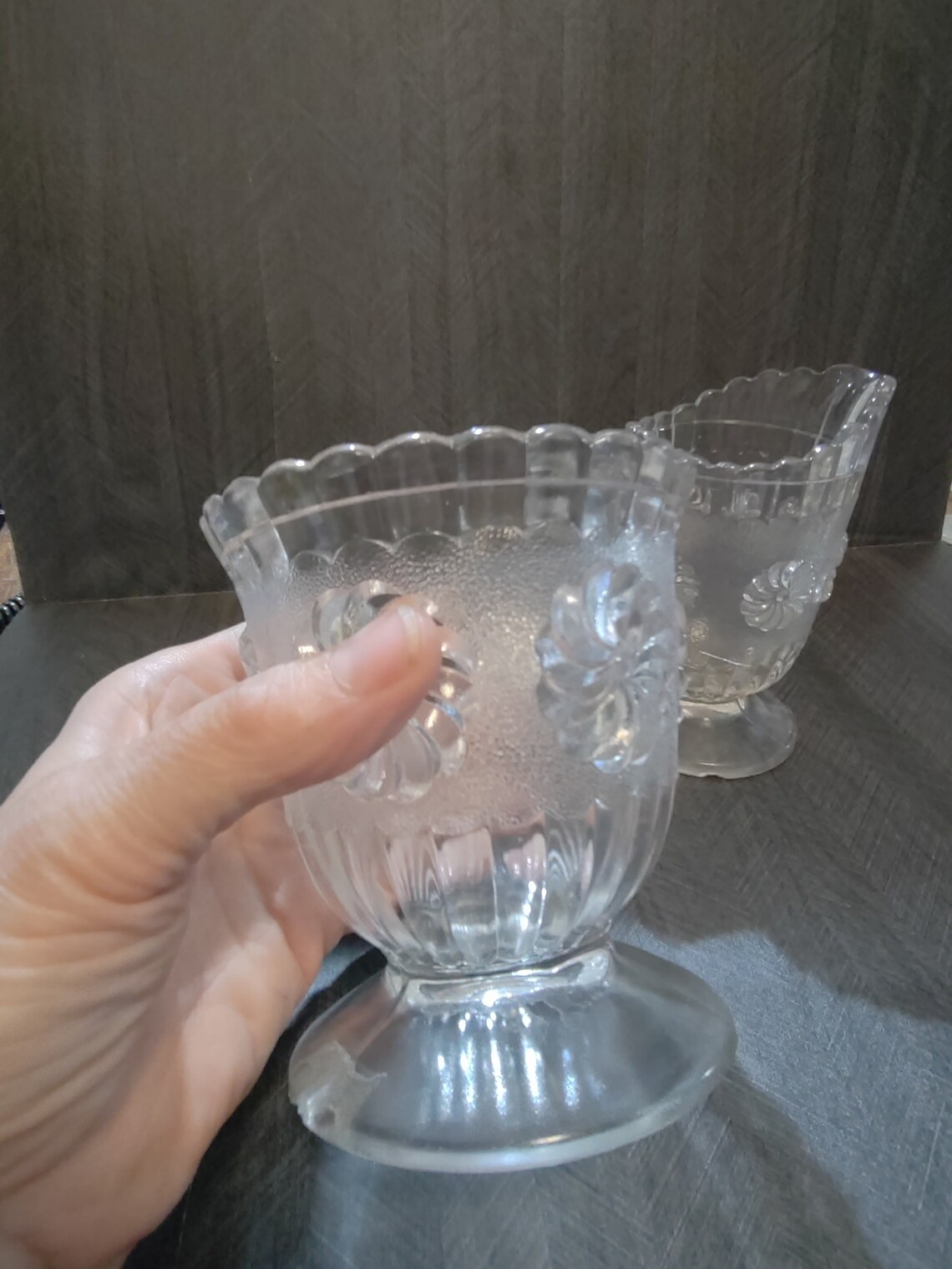 Roman Rosette Antique Sugar and Creamer Pressed Clear Glass - Etsy