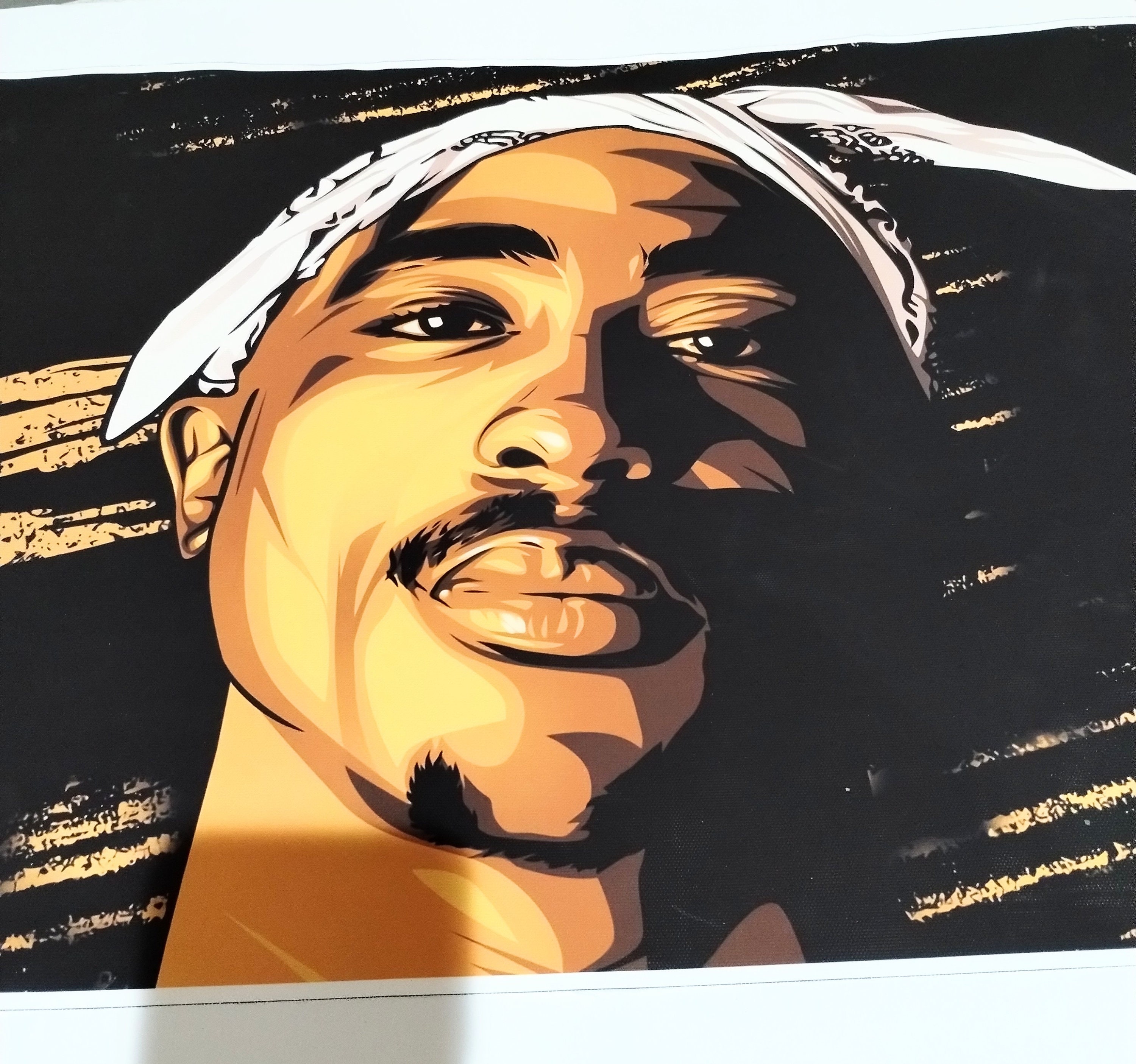 Rare Find 90's Tupac Shakur 90's Rap Music Aesthetic Exclusive Canvas ...