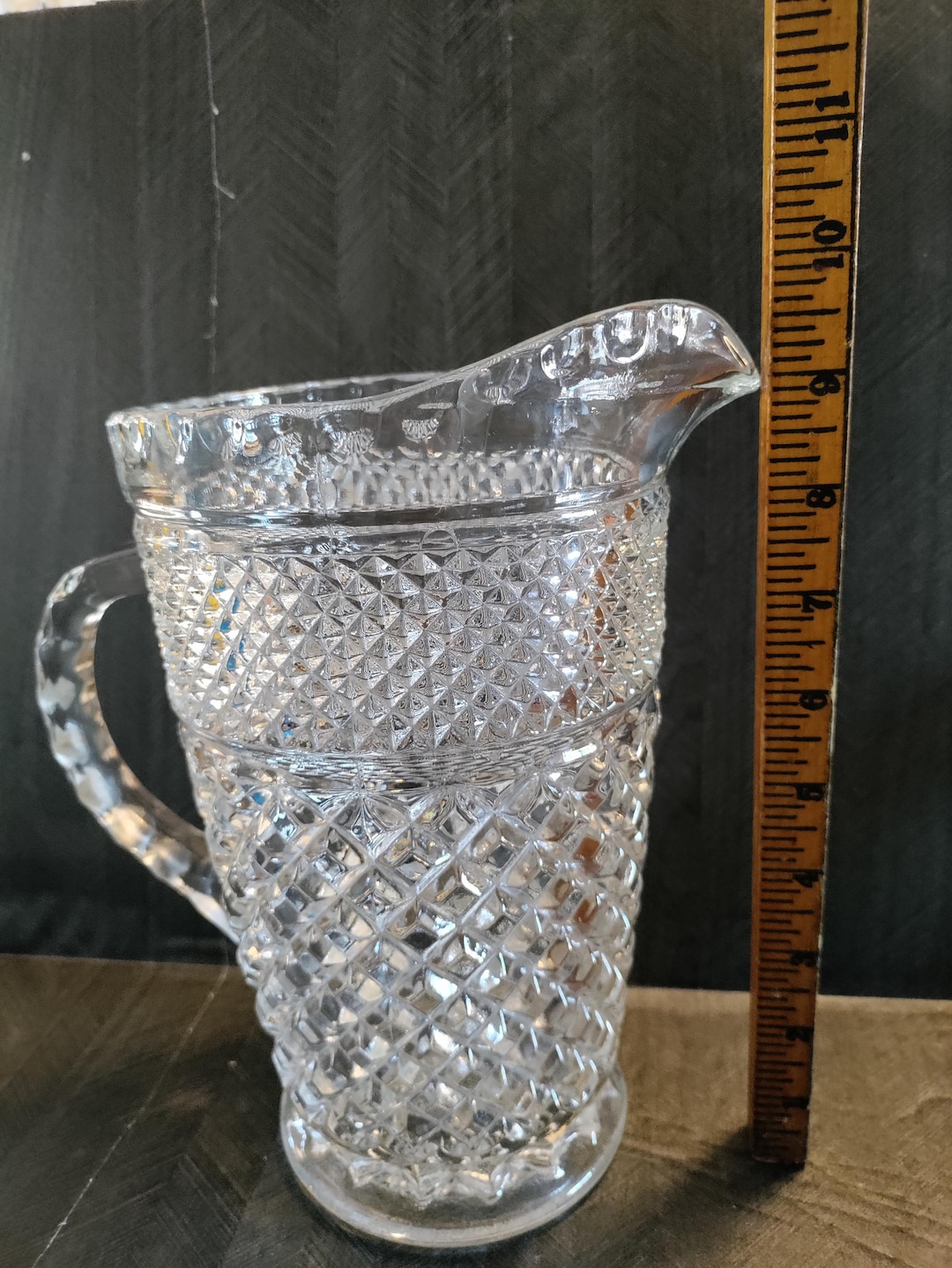 Wexford Clear Vintage Larger Pitcher 9.75 Inches by Anchor Hocking ...