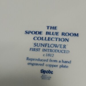 Beautiful Spode Blue Room Collection “sunflower” Round Serving Platter ...