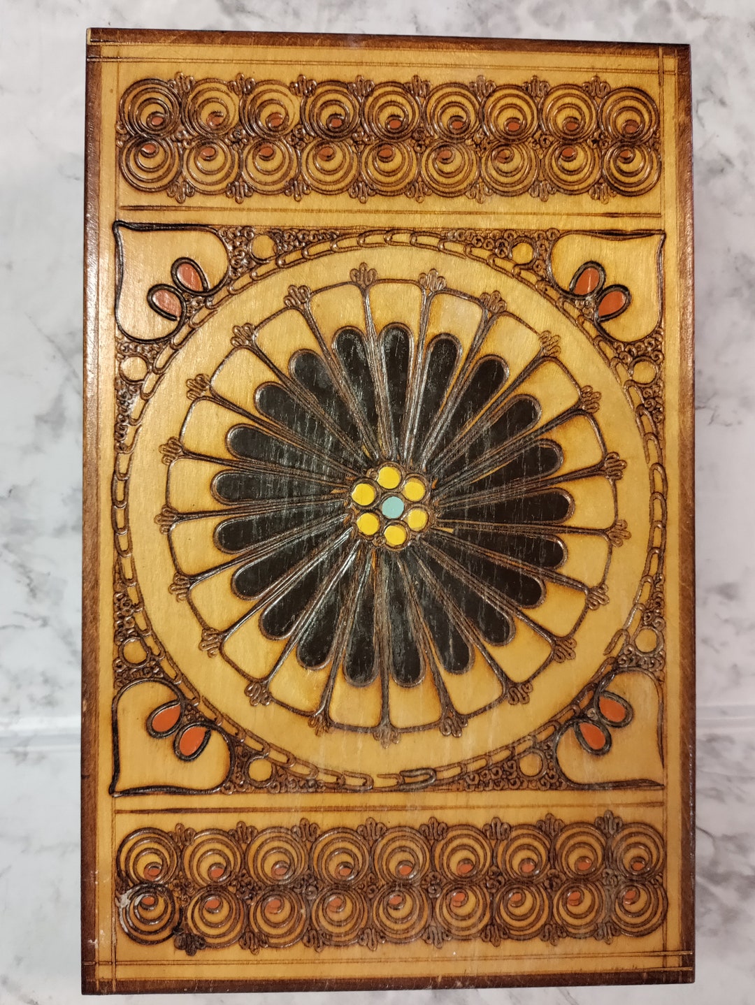 11"x7" Wooden Jewelry Box Burn Box Handcrafted One of a Kind - Etsy