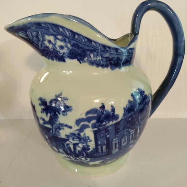 Flow Blue Pitcher - Etsy