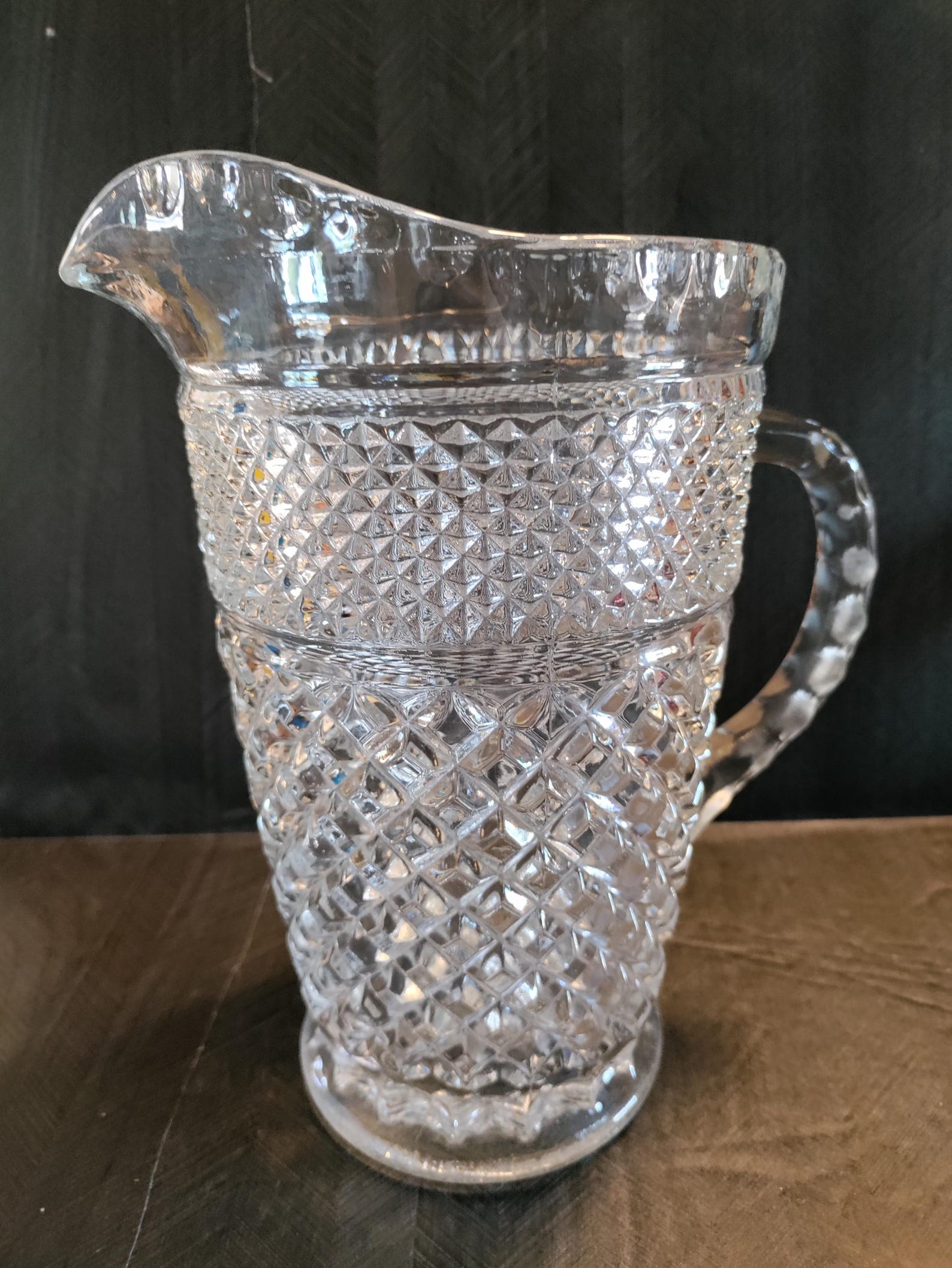Wexford Clear Vintage Larger Pitcher 9.75 Inches by Anchor Hocking ...