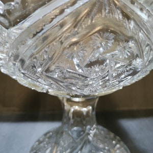 EAPG Indiana Glass Company Juno Pattern Heavy Glass Compote, Beautiful ...