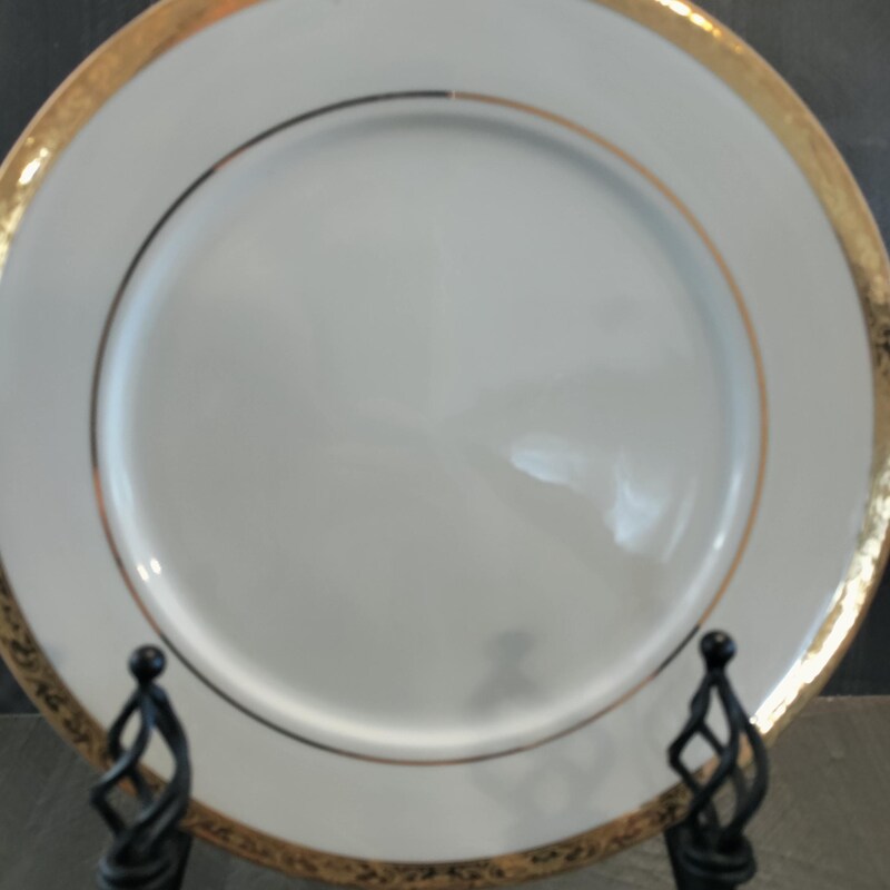 White and Gold China - Etsy