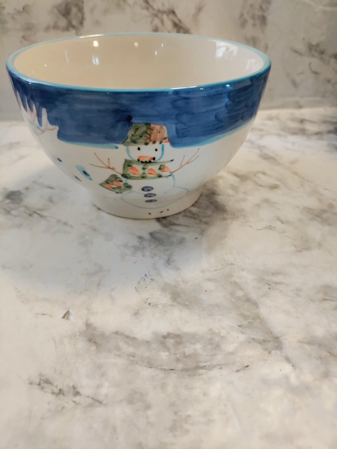 Holiday Snowman Coupe Cereal Soup Bowl 5.5 Inch Christmas Winter - Etsy