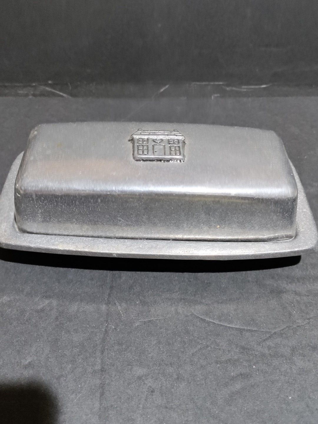 Vintage Carson Pewter Butter Dish With Cover Vintage Use or Decor - Etsy