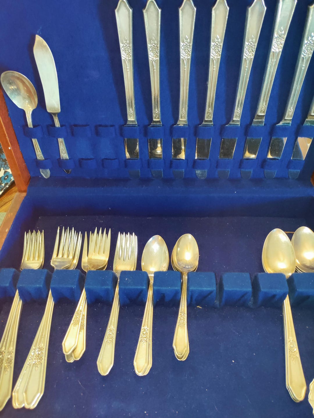 40 PC Rosedale Manor Plate R B Silver Plate 1933 by International With ...