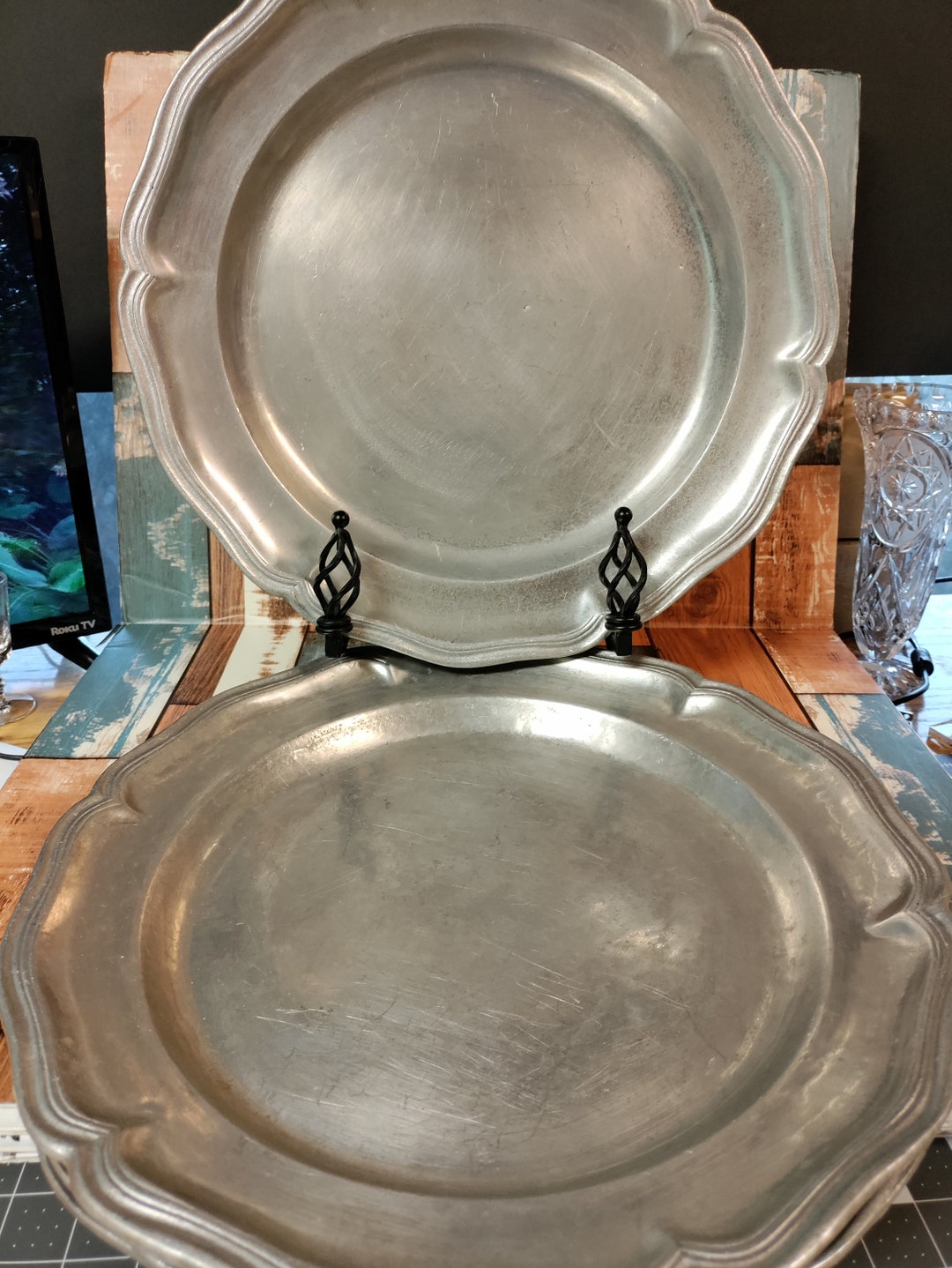 Wilton RWP Armetale 14 Inch Platter in the Queen Anne Pattern Pewter ...