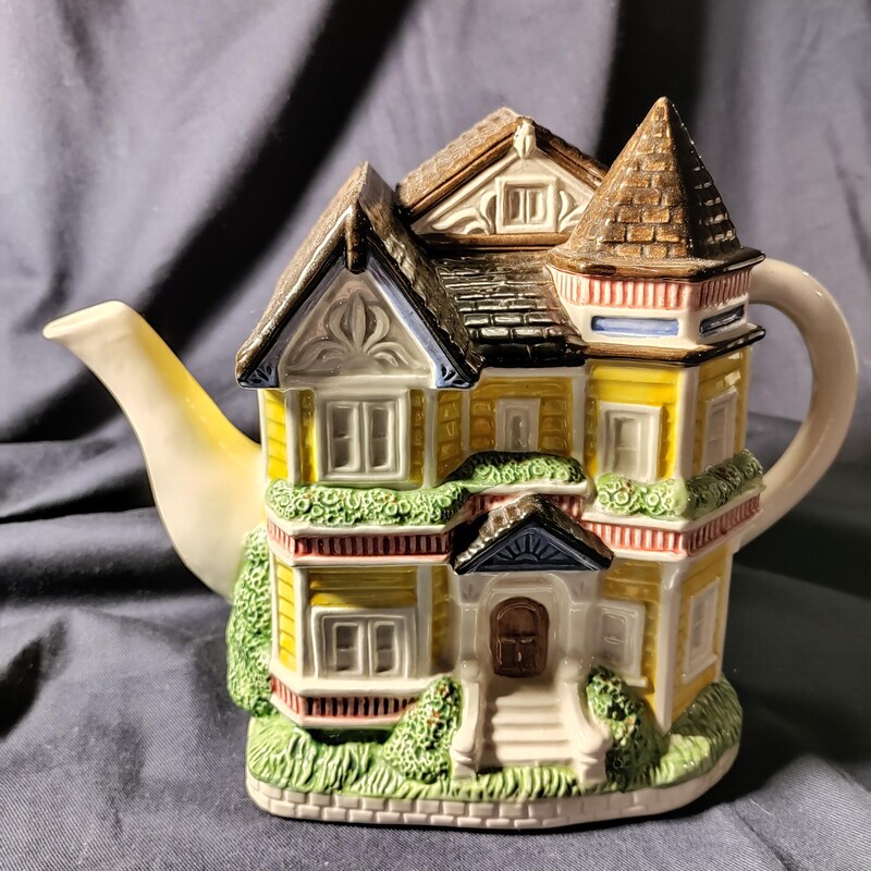 Victorian House Tea Pot - Etsy