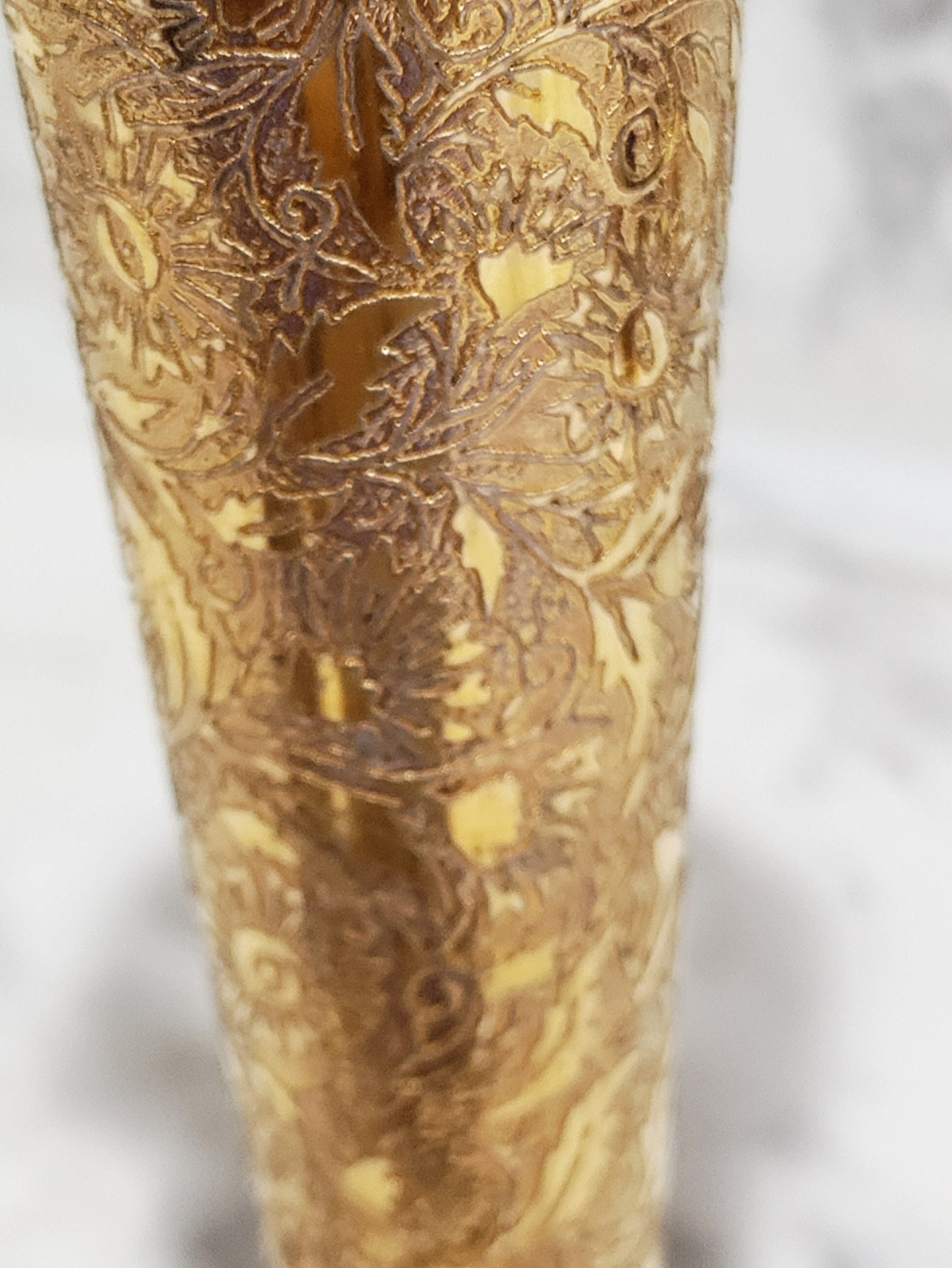 Vintage 8 Inch 22 Karat Gold Bud Vase Stunning Beautiful Gift - Etsy