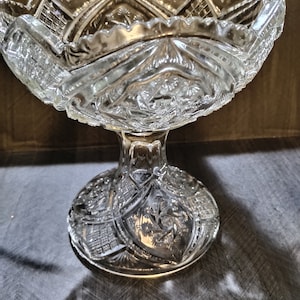 EAPG Indiana Glass Company Juno Pattern Heavy Glass Compote, Beautiful ...