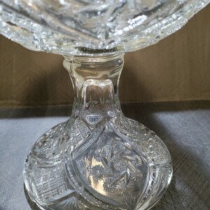EAPG Indiana Glass Company Juno Pattern Heavy Glass Compote, Beautiful ...