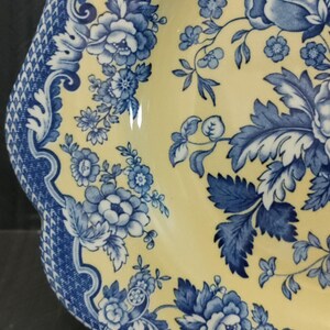 The Spode Blue Room Garden Collection Blue Rosa Yellow 9 Inch Plate ...