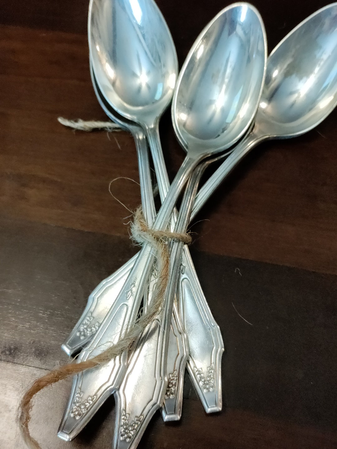 5 Teaspoons in the Hostess Pattern by Holmes & Edwards XIV - Etsy