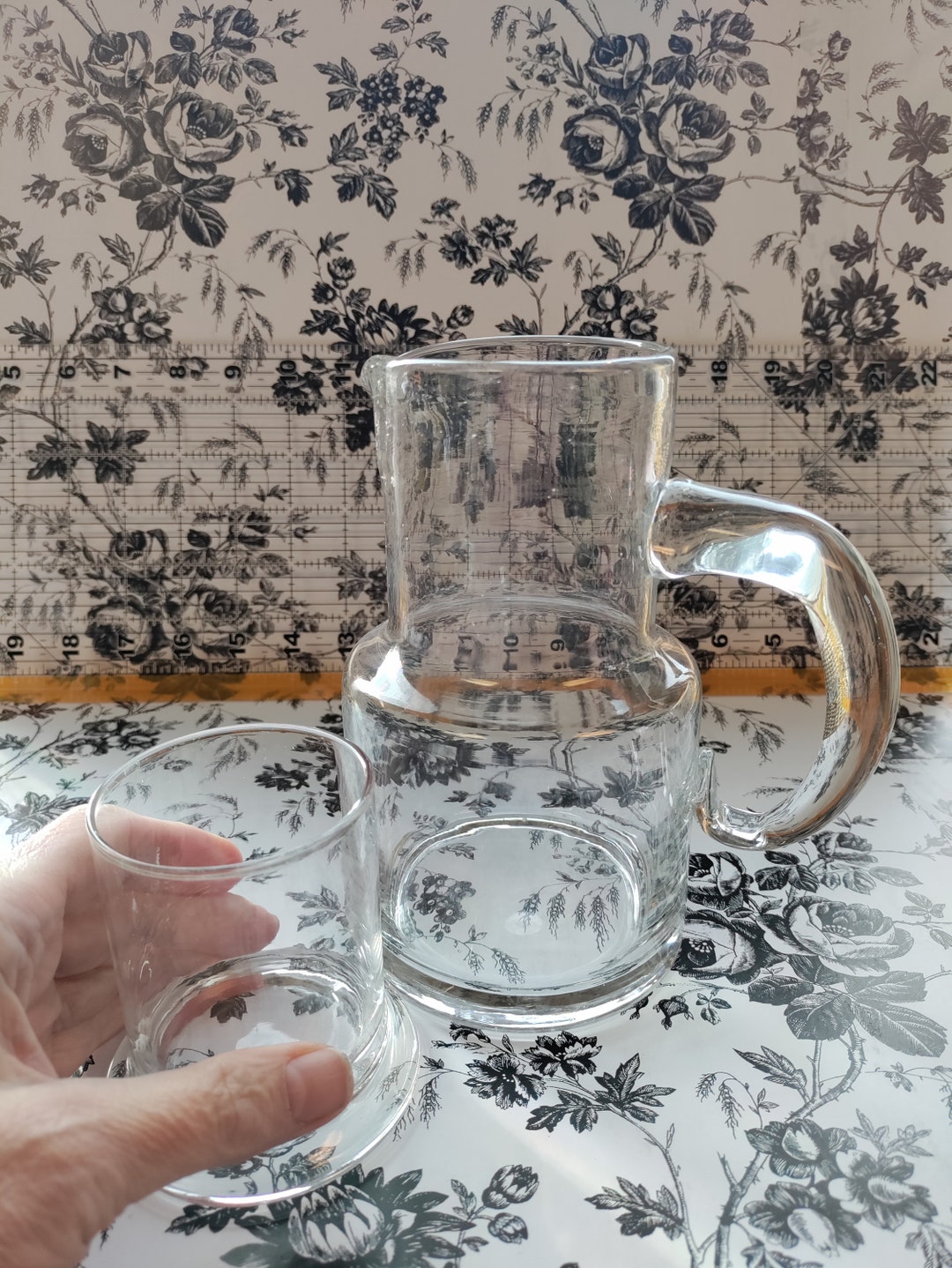 Decanter Carafe With Integrated Glass Bedside Guest Room Night Time ...