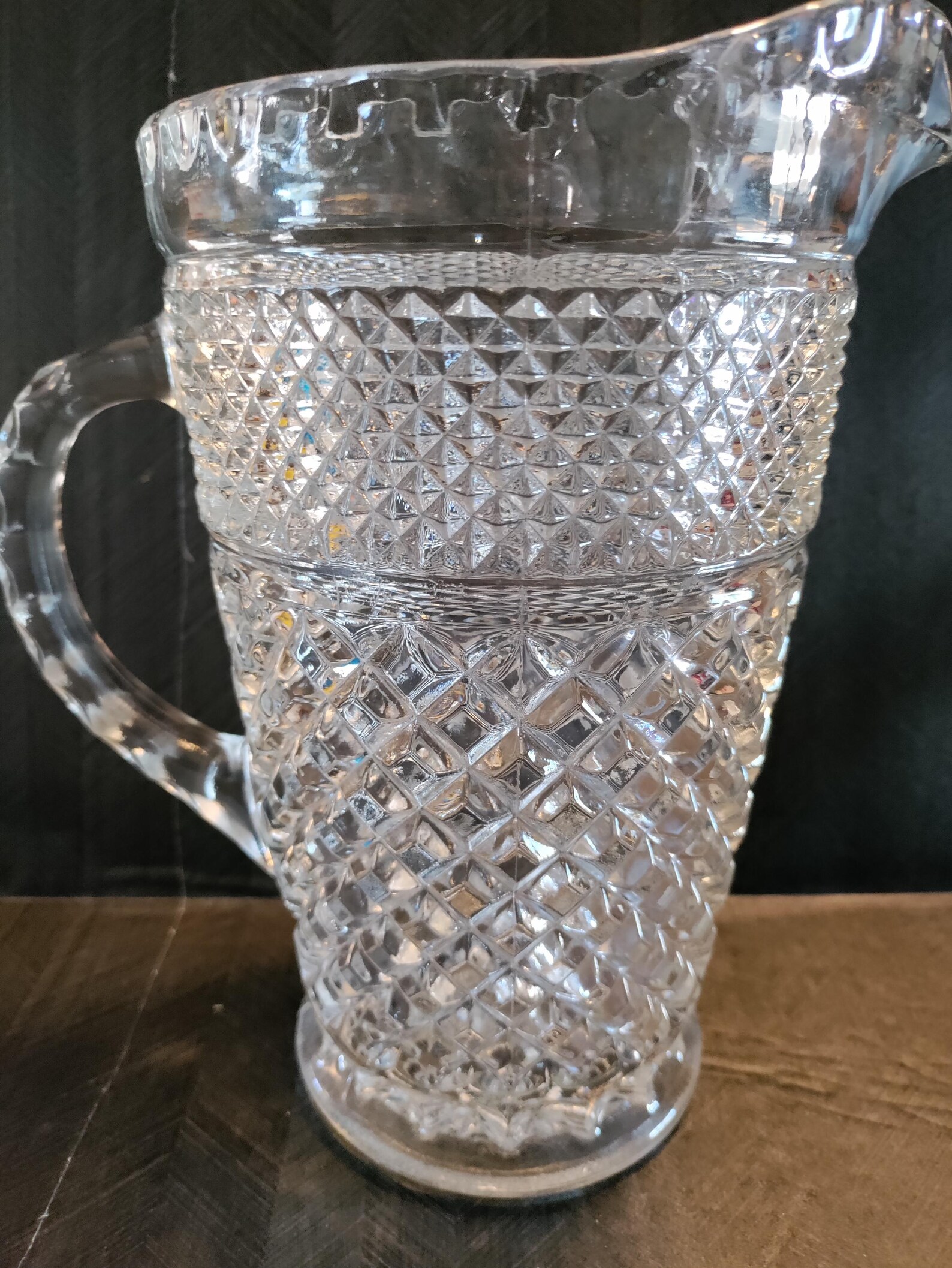 Wexford Clear Vintage Larger Pitcher 9.75 Inches by Anchor Hocking ...