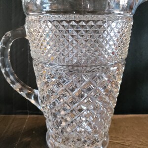 Wexford Clear Vintage Larger Pitcher 9.75 Inches by Anchor Hocking ...