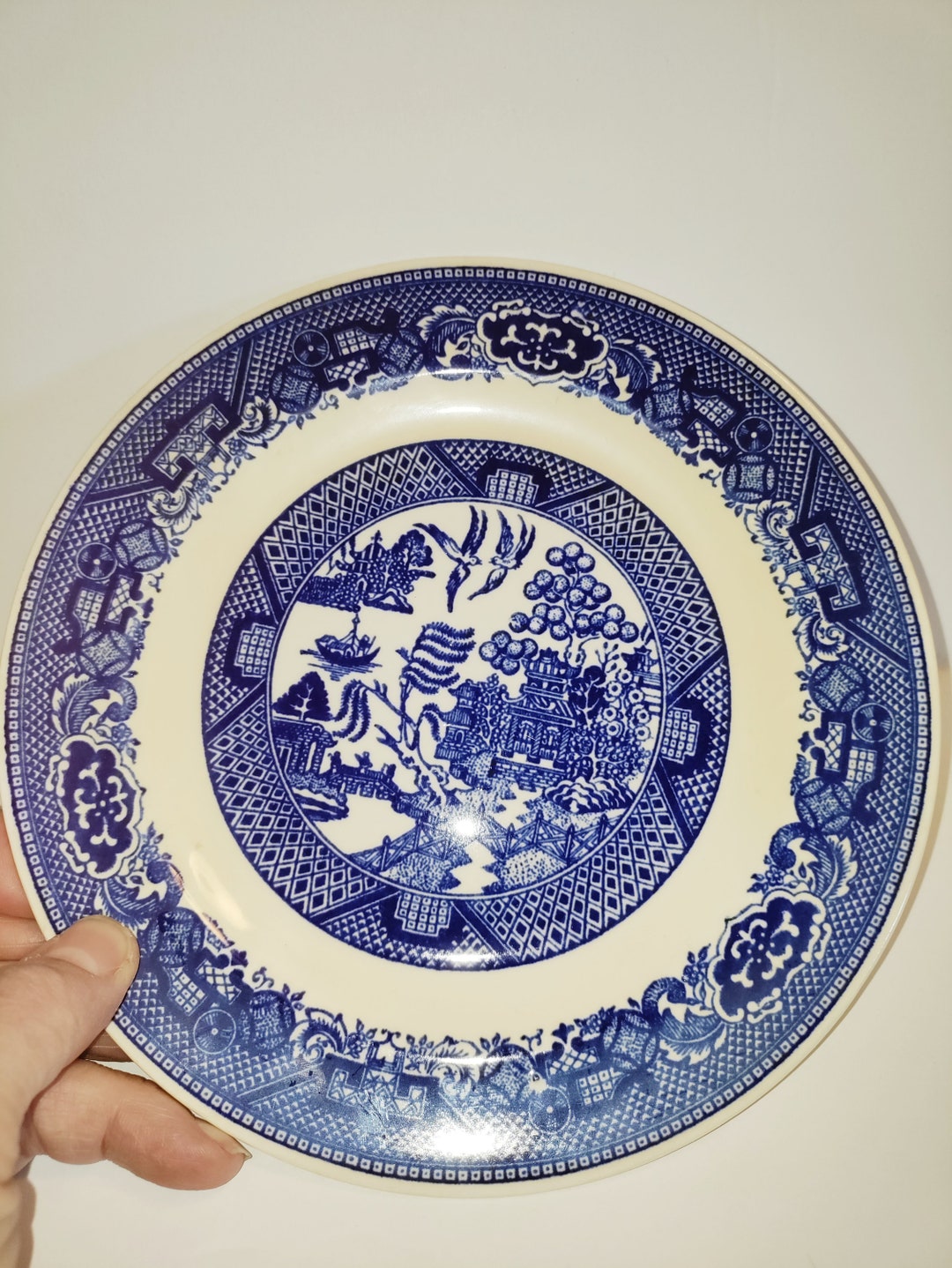 Blue Willow Ware China 7 " Salad Plate, Royal China Under Glaze - Etsy