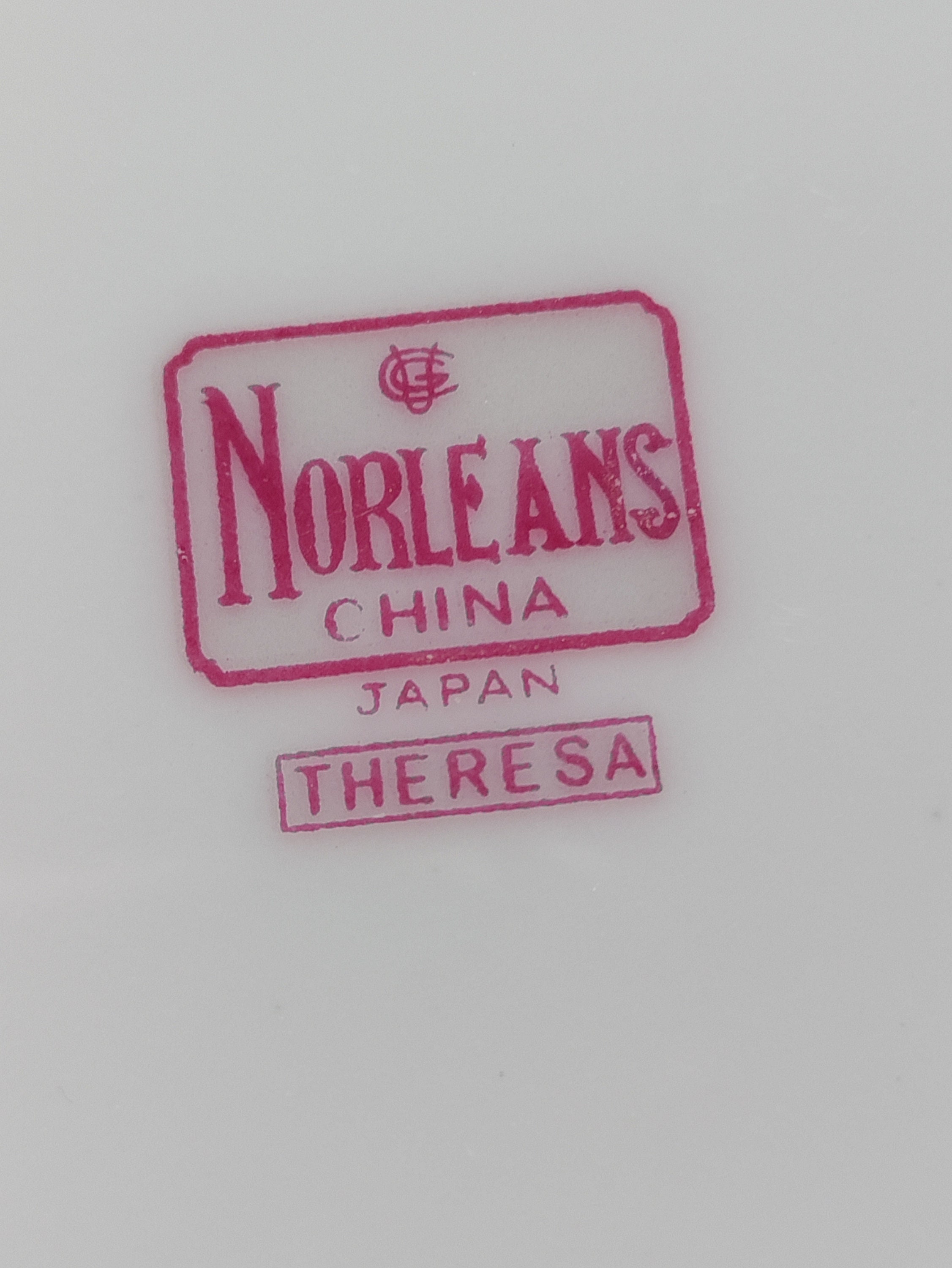 Norleans Fine Chine Blue Floral Platinum Accented Excellent Excellent ...