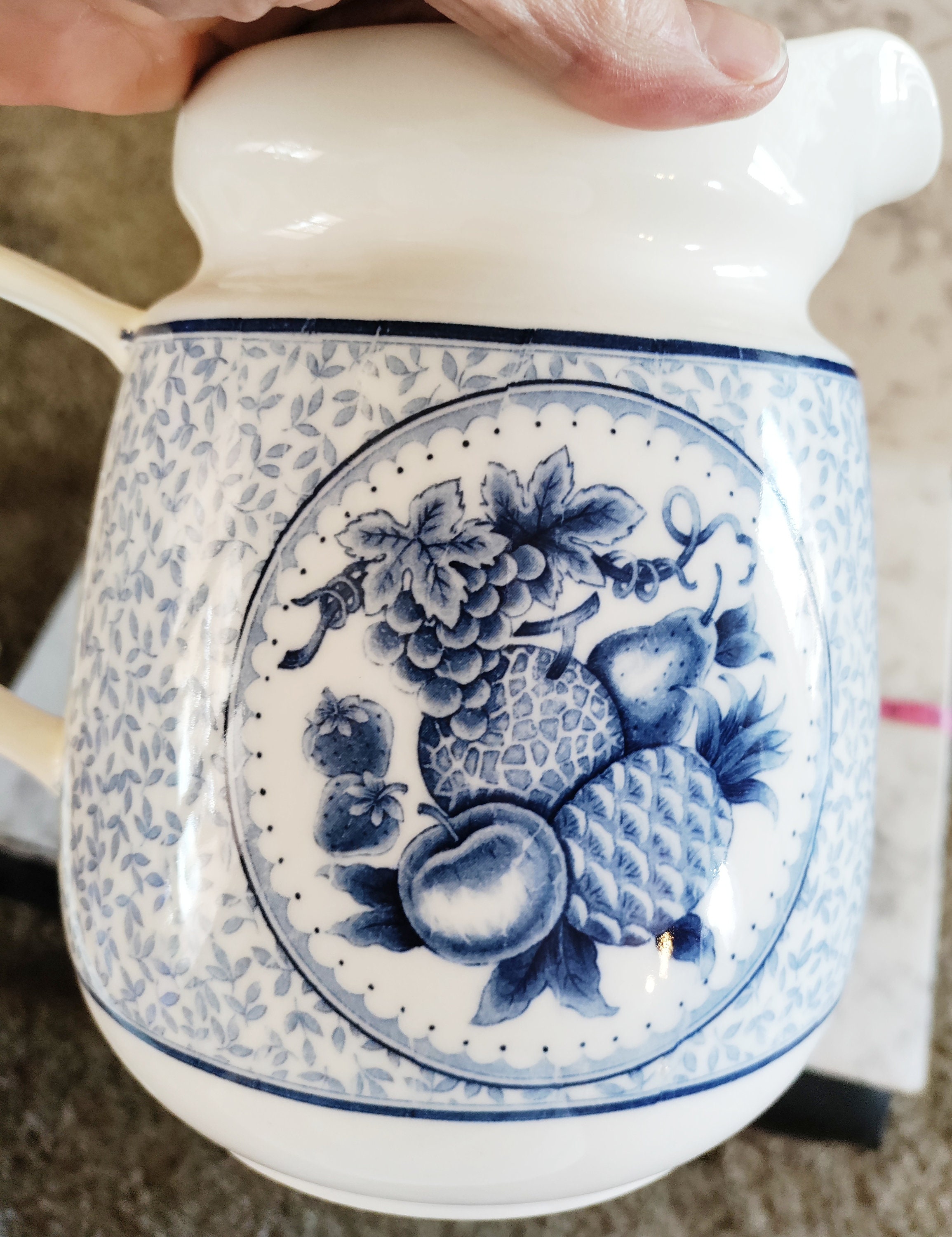 Blue and White China Pitcher and Bowl Kit Jen or Wash Stand - Etsy
