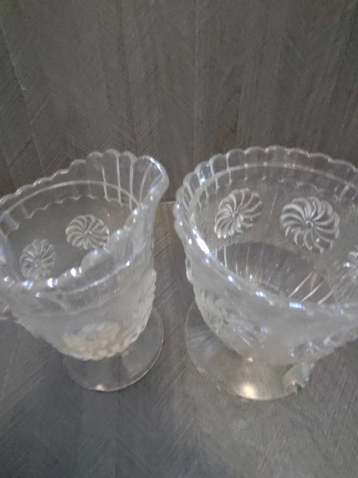 Roman Rosette Antique Sugar and Creamer Pressed Clear Glass - Etsy