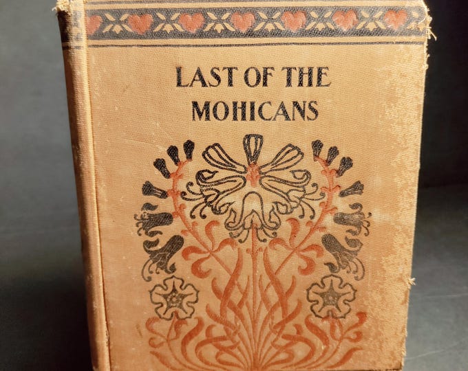 Antique Early 1900's Novels by J. Fenimore Cooper: Last of the Mohicans ...