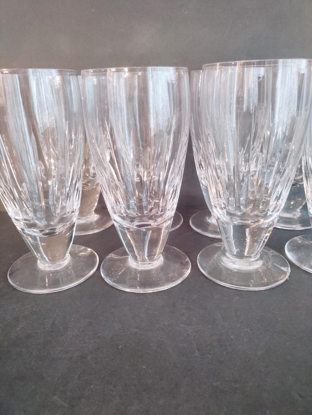 Set of 2 Stuart Cut Crystal Iced Tea Glasses, "hampshire" Pattern ...