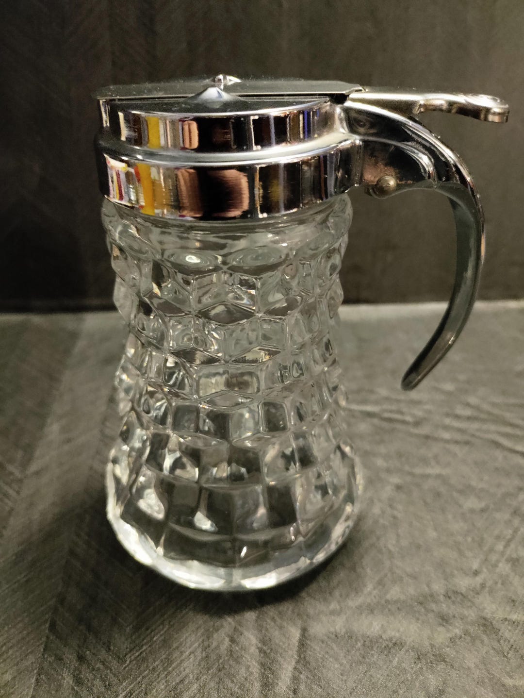 Vintage Syrup Jug, American Clear (stem 2056) by Fostoria Crystal Looks ...