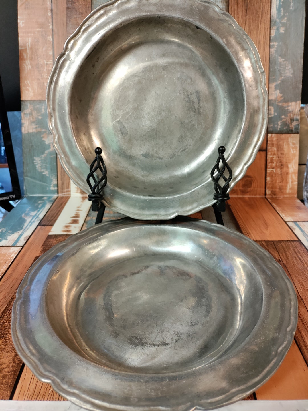 2+1 Wilton RWP Armetale 10.5 Inch Shallow 2 Bowl +1 Plate to Match ...
