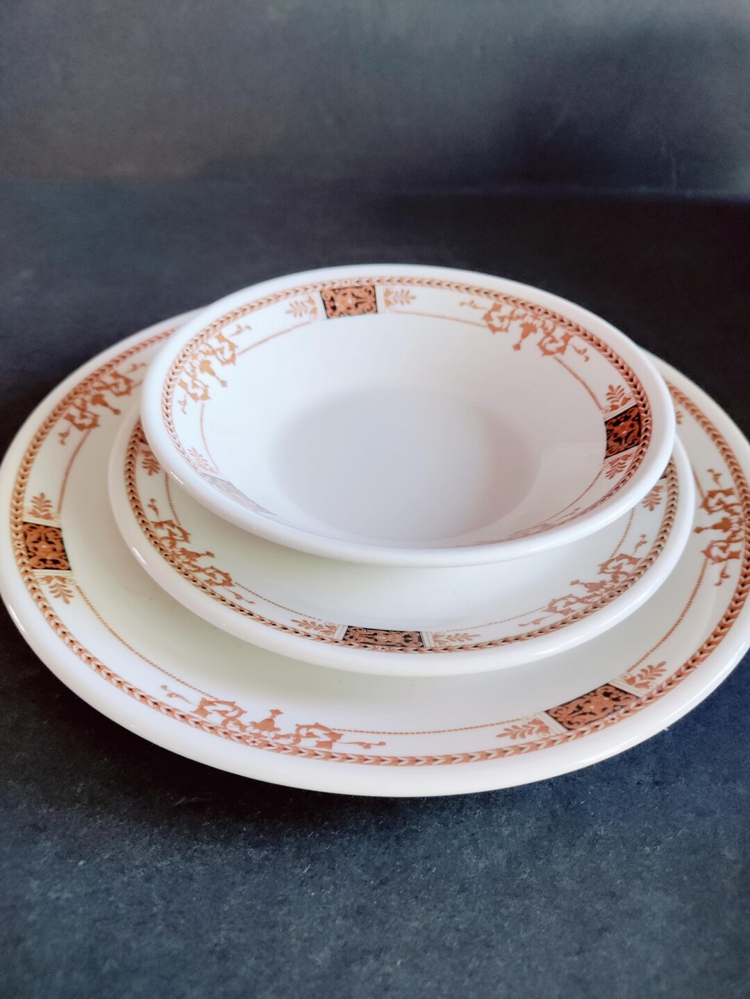 Old Ivory Syracuse China Dishes Salad Dessert Plates Berry Bowls Plates ...